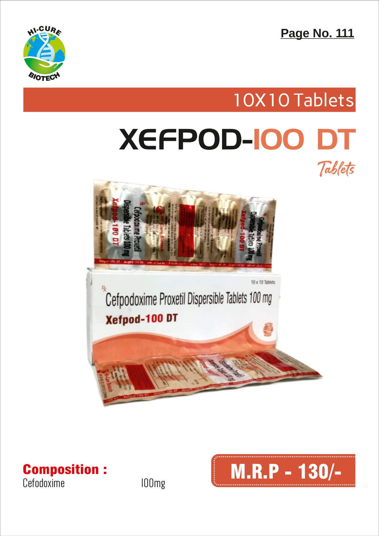 XEFPOD-100 DT | Hi-Cure Biotech